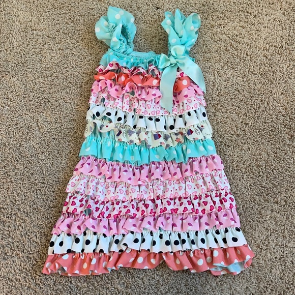 Tutu & Lulu | Dresses | Tutu Lulu Girls Spring Ruffle Dress Size 56t ...